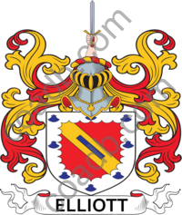Elliott Family Crest, Coat of Arms and Name History