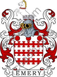 Emery Family Crest, Coat of Arms and Name History