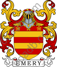 Emery Family Crest, Coat of Arms and Name History