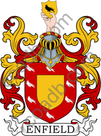 Enfield Family Crest, Coat of Arms and Name History