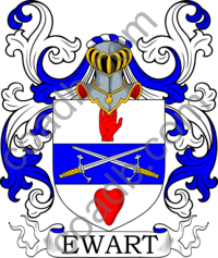 Ewart Family Crest, Coat of Arms and Name History