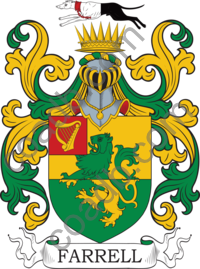 Farrell Family Crest, Coat of Arms and Name History