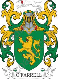 Farrell Family Crest, Coat of Arms and Name History