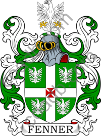 Fenner Family Crest, Coat of Arms and Name History