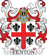 Fenton Family Crest, Coat of Arms and Name History