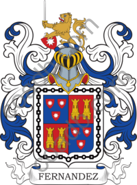 Fernandez Family Crest, Coat of Arms and Name History