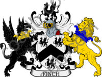Finch Family Crest, Coat of Arms and Name History