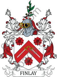 Finley Family Crest, Coat of Arms and Name History