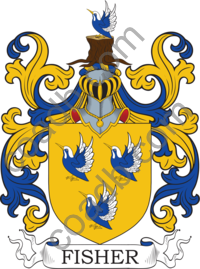 Fisher Family Crest, Coat of Arms and Name History