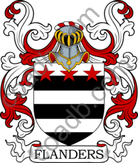 Flanders Family Crest, Coat of Arms and Name History