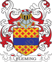 Fleming Family Crest, Coat of Arms and Name History