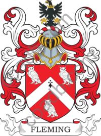 Fleming Family Crest, Coat of Arms and Name History
