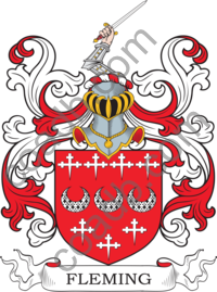Fleming Family Crest, Coat of Arms and Name History