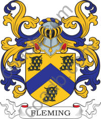 Fleming Family Crest, Coat of Arms and Name History