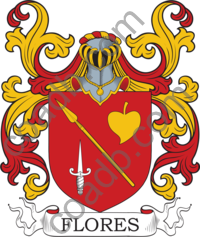 Flores Family Crest, Coat of Arms and Name History
