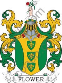 Flower Family Crest, Coat of Arms and Name History