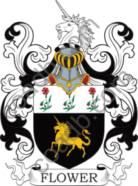 Flower Family Crest, Coat of Arms and Name History