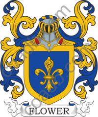Flower Family Crest, Coat of Arms and Name History