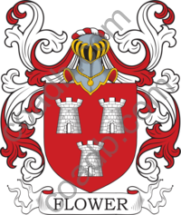Flower Family Crest, Coat of Arms and Name History
