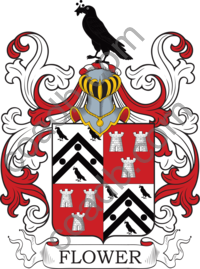 Flower Family Crest, Coat of Arms and Name History