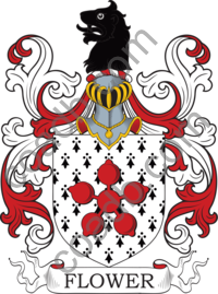 Flower Family Crest, Coat of Arms and Name History