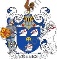 Forbes Family Crest, Coat of Arms and Name History