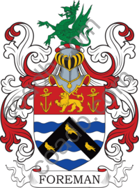 Foreman Family Crest, Coat of Arms and Name History