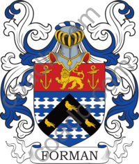 Foreman Family Crest, Coat of Arms and Name History
