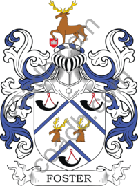Foster Family Crest, Coat of Arms and Name History