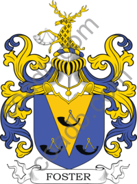 Foster Family Crest, Coat of Arms and Name History