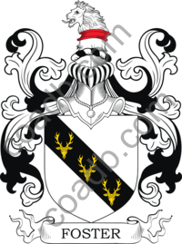 Foster Family Crest, Coat of Arms and Name History