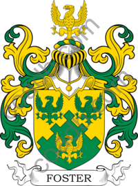 Foster Family Crest, Coat of Arms and Name History