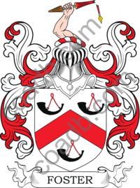 Foster Family Crest, Coat of Arms and Name History