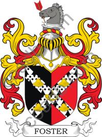 Foster Family Crest, Coat of Arms and Name History