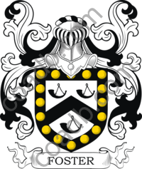 Foster Family Crest, Coat of Arms and Name History