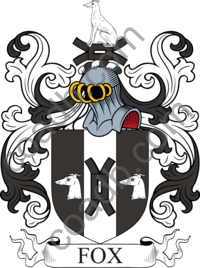 Fox Family Crest, Coat of Arms and Name History