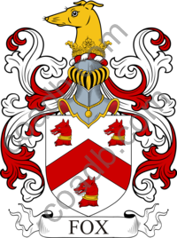 Fox Family Crest, Coat of Arms and Name History