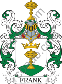 Frank Family Crest, Coat of Arms and Name History