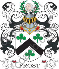 Frost Family Crest, Coat of Arms and Name History