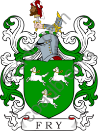Fry Family Crest, Coat of Arms and Name History