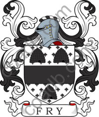 Fry Family Crest, Coat of Arms and Name History