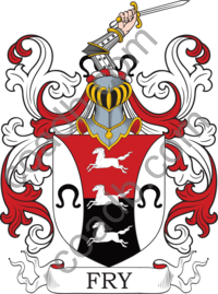 Fry Family Crest, Coat of Arms and Name History