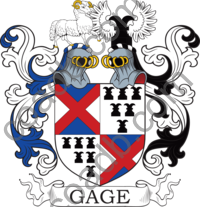 Gage Family Crest, Coat of Arms and Name History