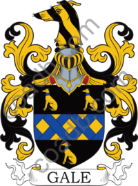 Gale Family Crest, Coat of Arms and Name History
