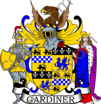 Gardiner Family Crest, Coat of Arms and Name History