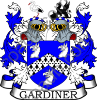 Gardiner Family Crest, Coat of Arms and Name History