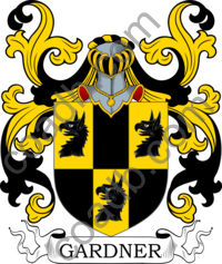 Gardiner Family Crest, Coat of Arms and Name History