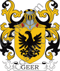 Geer Family Crest, Coat of Arms and Name History