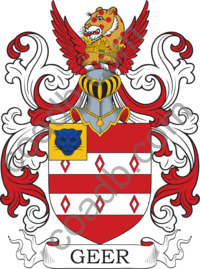 Geer Family Crest, Coat of Arms and Name History