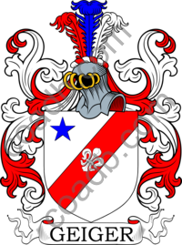 Geiger Family Crest, Coat of Arms and Name History